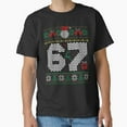 67 6 7 Meme Six Seven Ugly Christmas Gen Z Alpha Slang Humor Unisex T ...