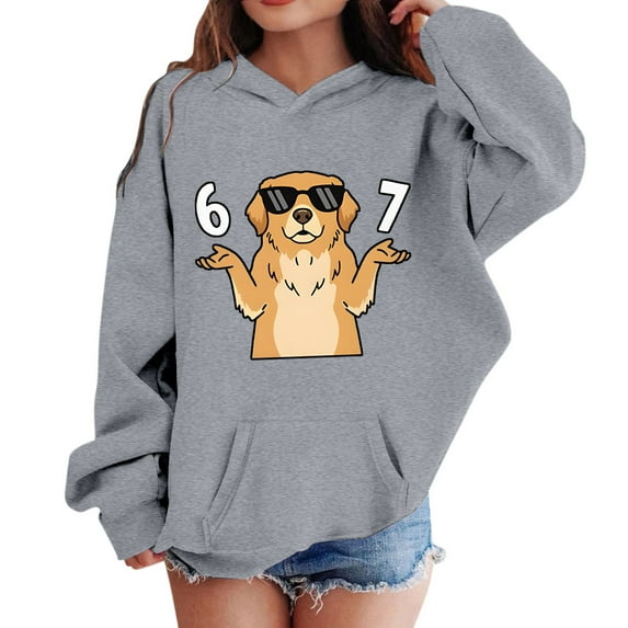 67 6 7 Six Seven Hoodies for Teen Girls Kids Boys Kids Graphic Print ...