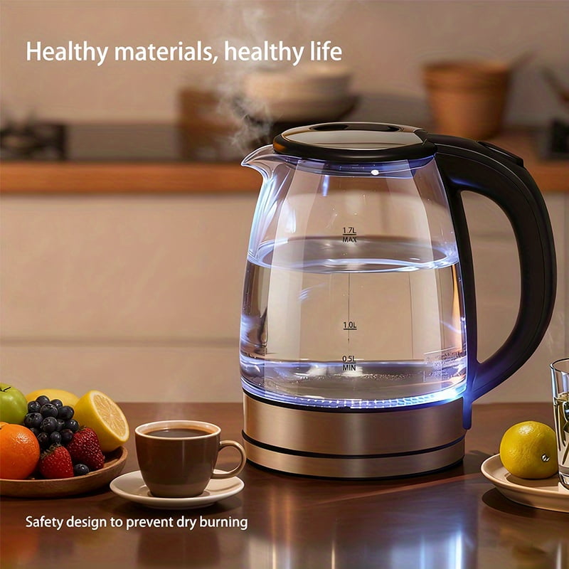67.63oz Large Capacity Glass Electric Kettle - 1000W High Power,Rapid ...
