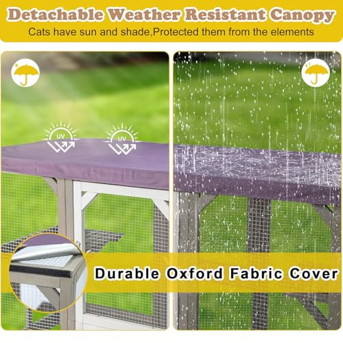 67.7" Catio Outdoor Cat Enclosures,Large Cat Catio for Indoor, Catio ...