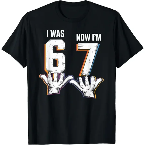 67 7th Birthday I was 6 Now I'm 7 T-Shirt - Walmart.com