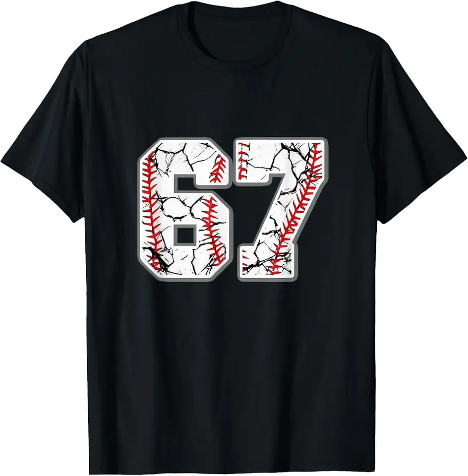 67 Baseball Number 67 Player 67th Birthday T-Shirt - Walmart.com
