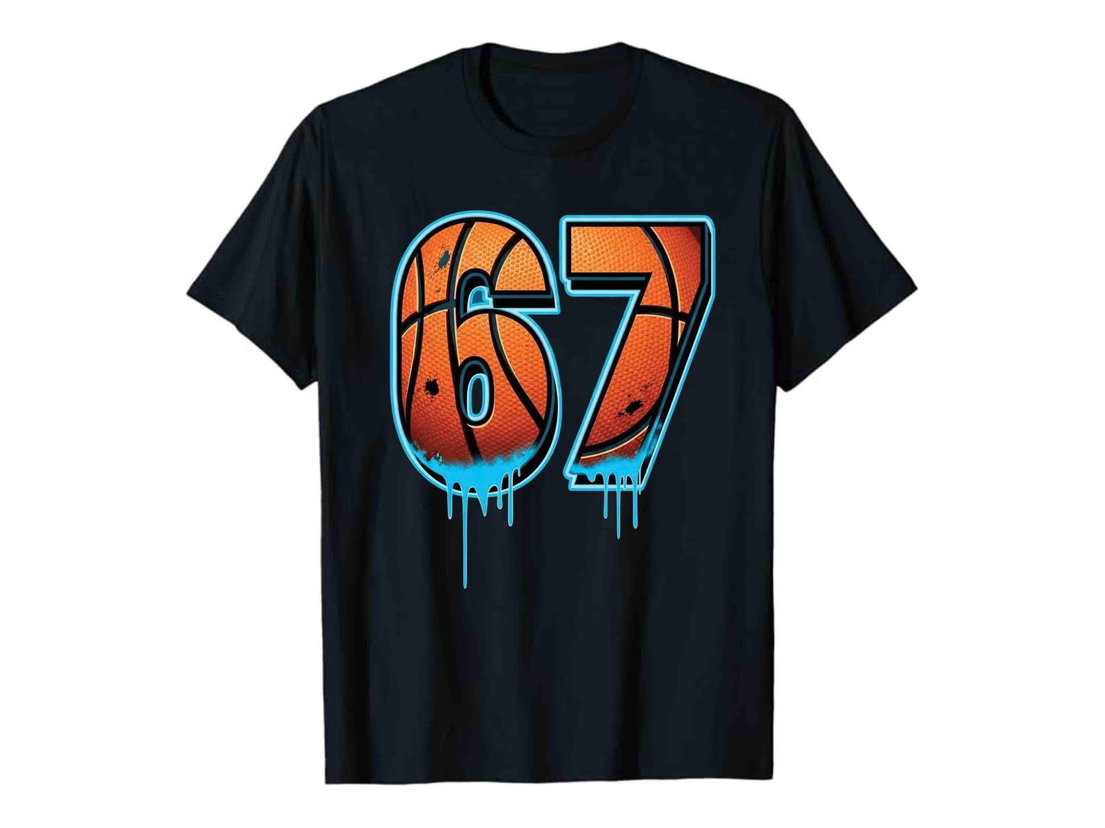 67 Basketball Graphic Tee, Six Seven Youth Trend Shirt for Kids & Boys ...