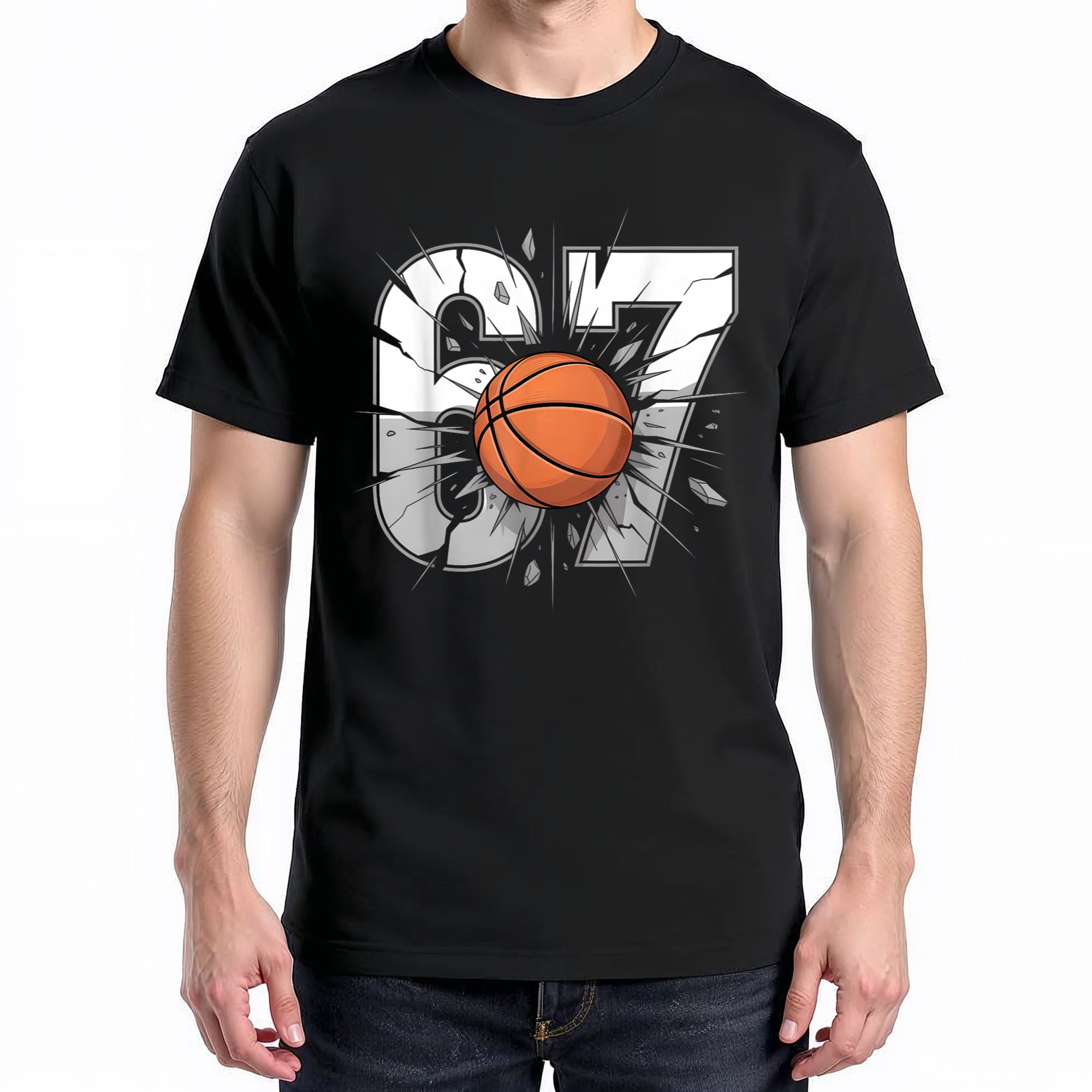 67 Basketball Six Seven 6 7 Meme T-Shirt – Sports Humor – Casual Wear ...