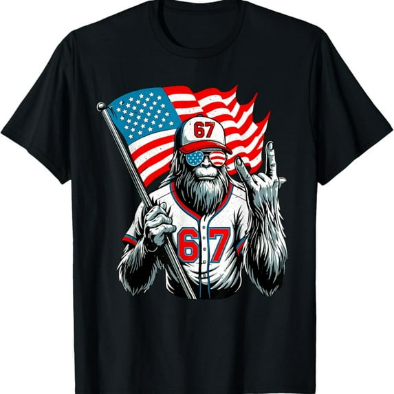 67 Bigfoot Meme Funny Six Seven Gen Alpha Slang T-Shirt - Walmart.com