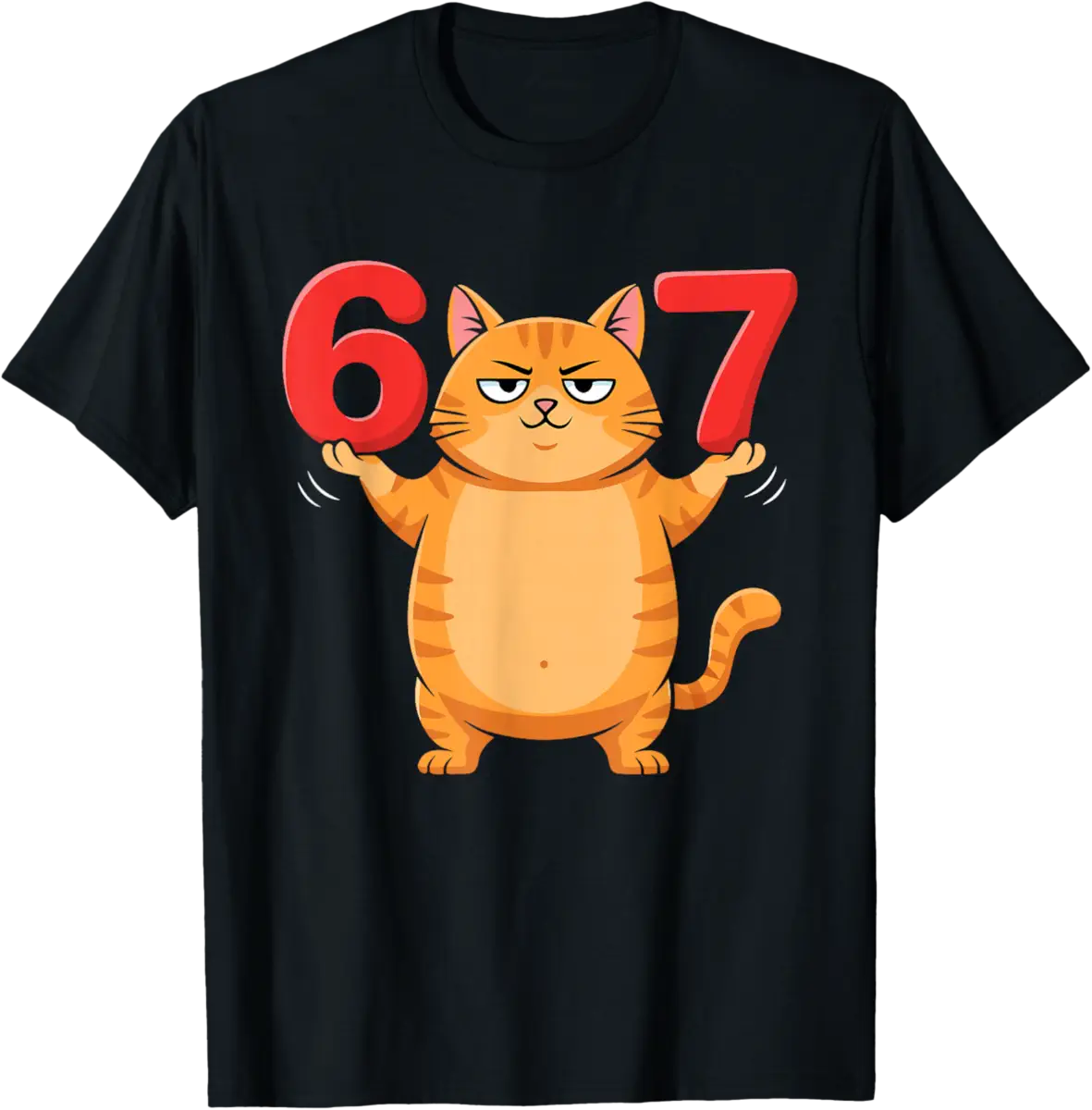 67 Cat Six Seven Gen Z Alpha Animal Lovers T-Shirt - Walmart.com