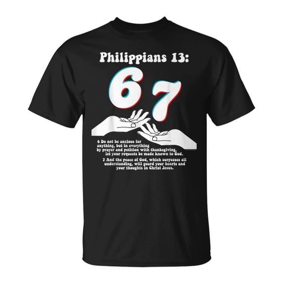 67 Christian Bible Verse Philippians 13 Number Meme T-Shirt - Walmart.com