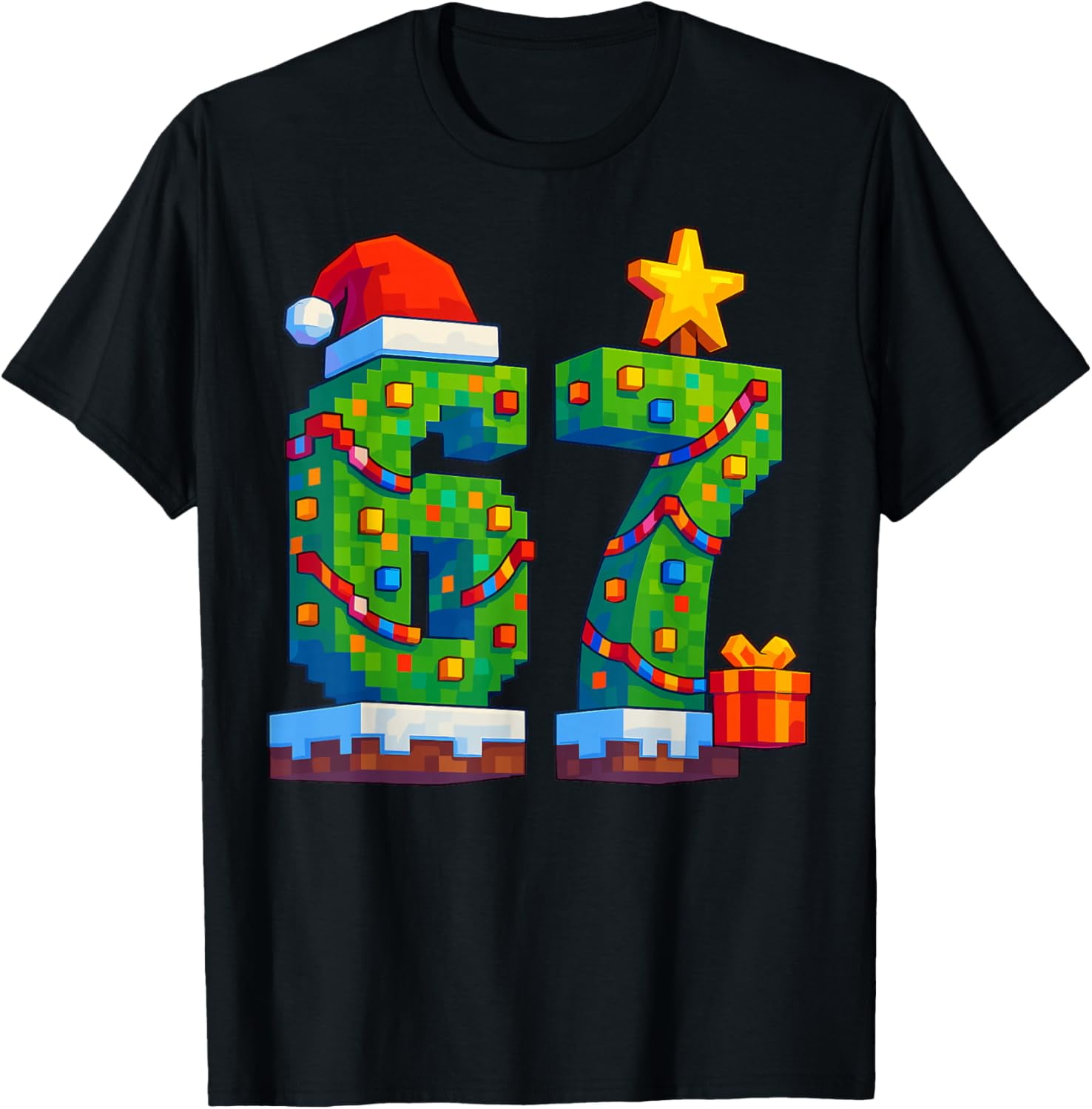 67 Christmas 6 7 Gaming School Meme Six Seven Boys Kids T-Shirt ...