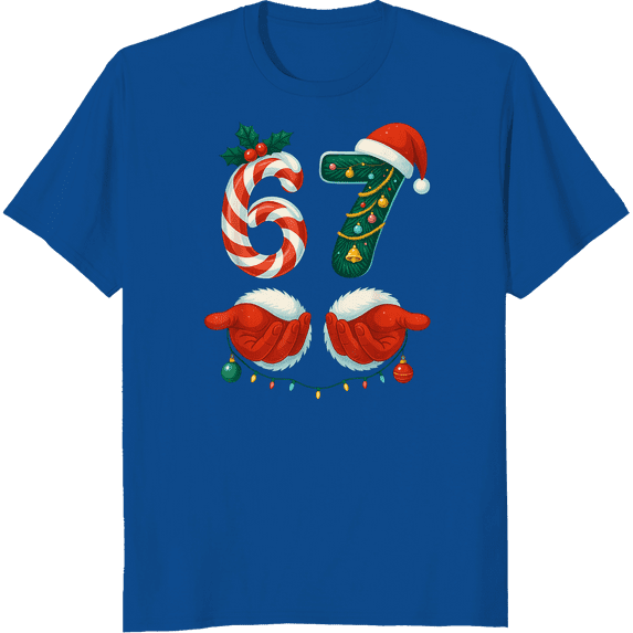 67 Christmas 6 7 Meme Holiday Trending Chrismas T-Shirt ,Full Sizes S ...