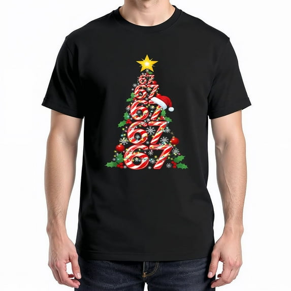 67 Christmas 6 7 Meme T-Shirt – Holiday Gen Alpha Slang – Festive ...