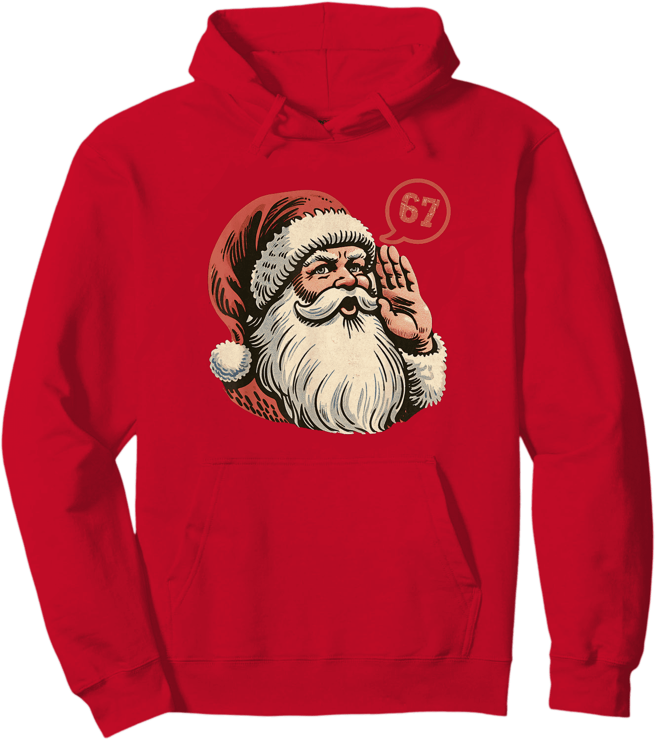 67 Christmas Funny Six Seven Meme Brainrot Santa Claus Boys Hoodie ...