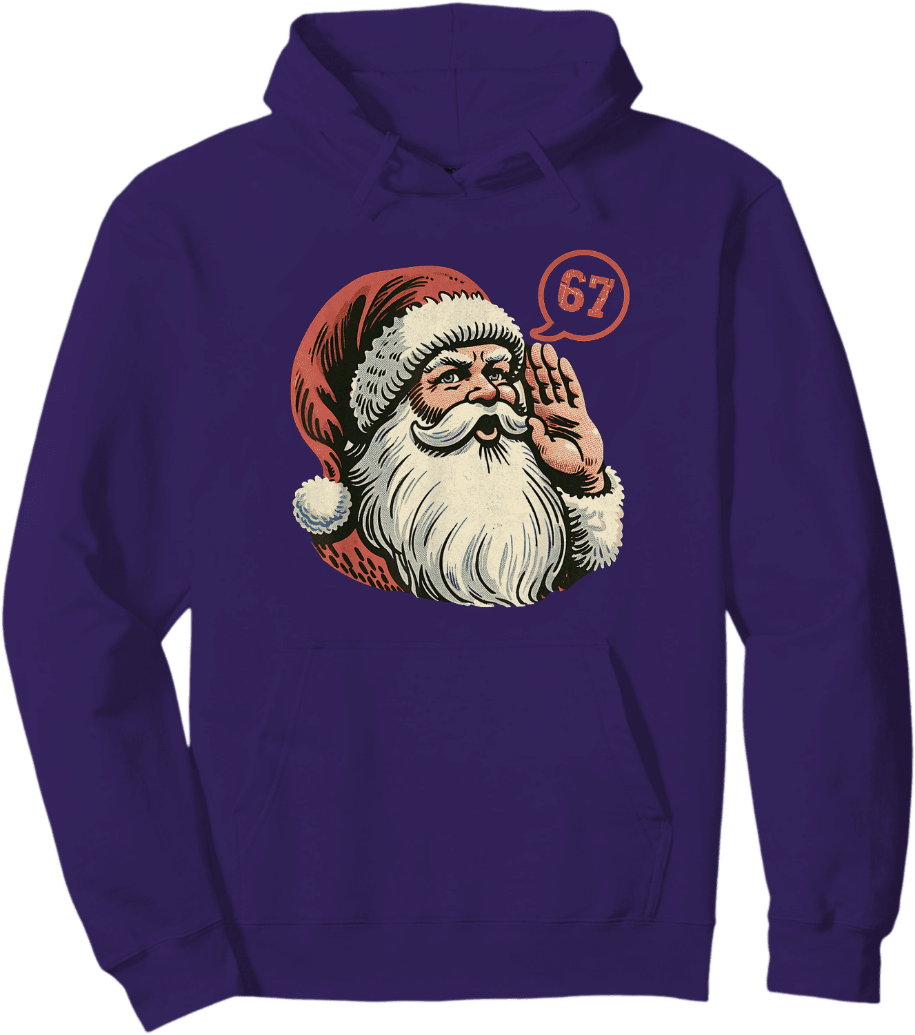 67 Christmas Funny Six Seven Meme Brainrot Santa Claus Boys Hoodie ...