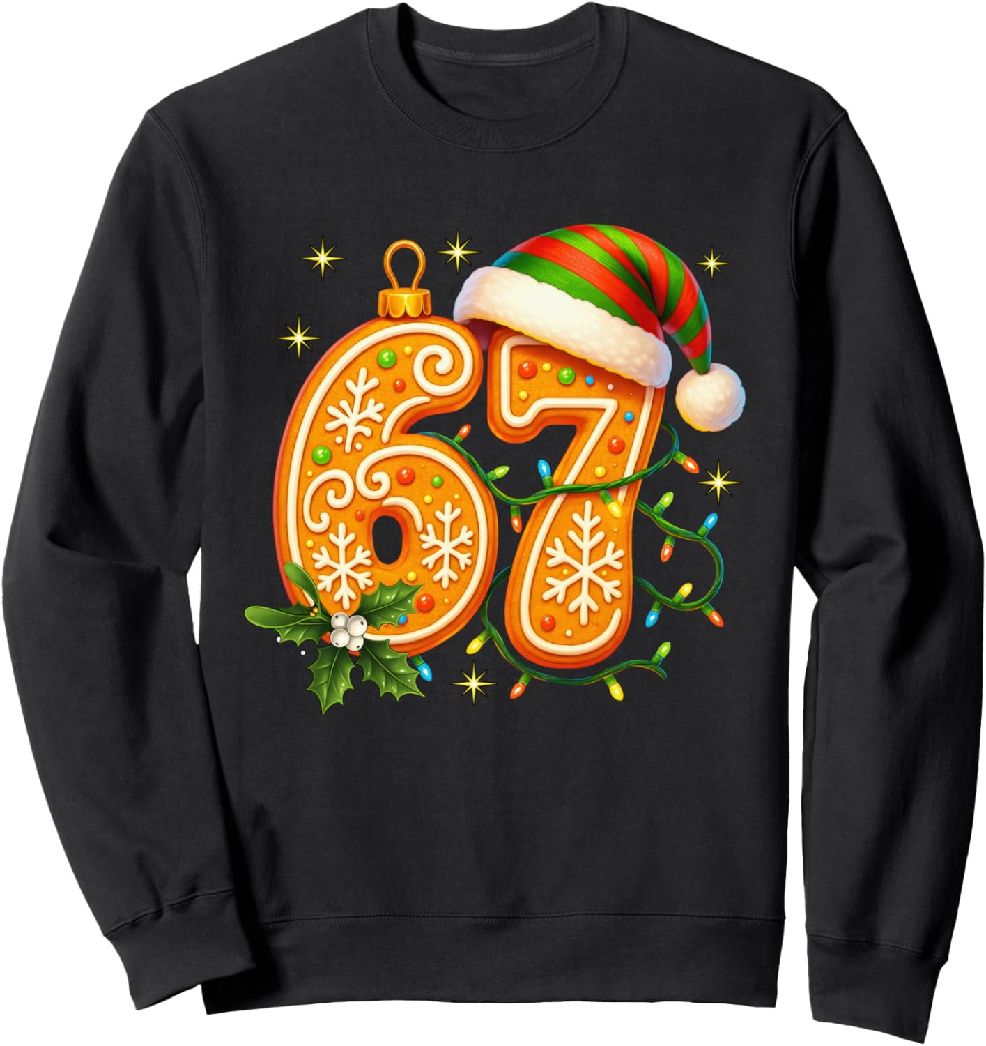 67 Christmas Ornament Meme Ice Drip Holiday Pajama 6 7 Sweatshirt ...