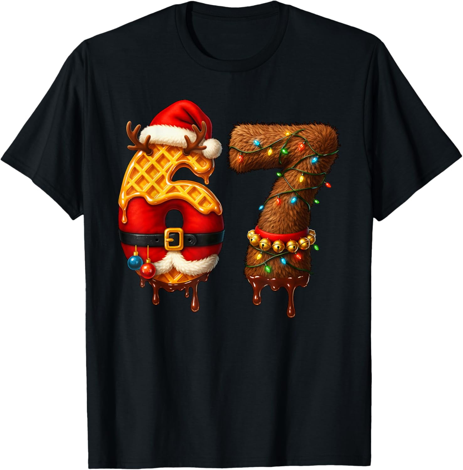 67 Christmas Ornament Meme Ice Drip Holiday Pajama 6 7 T-Shirt ...