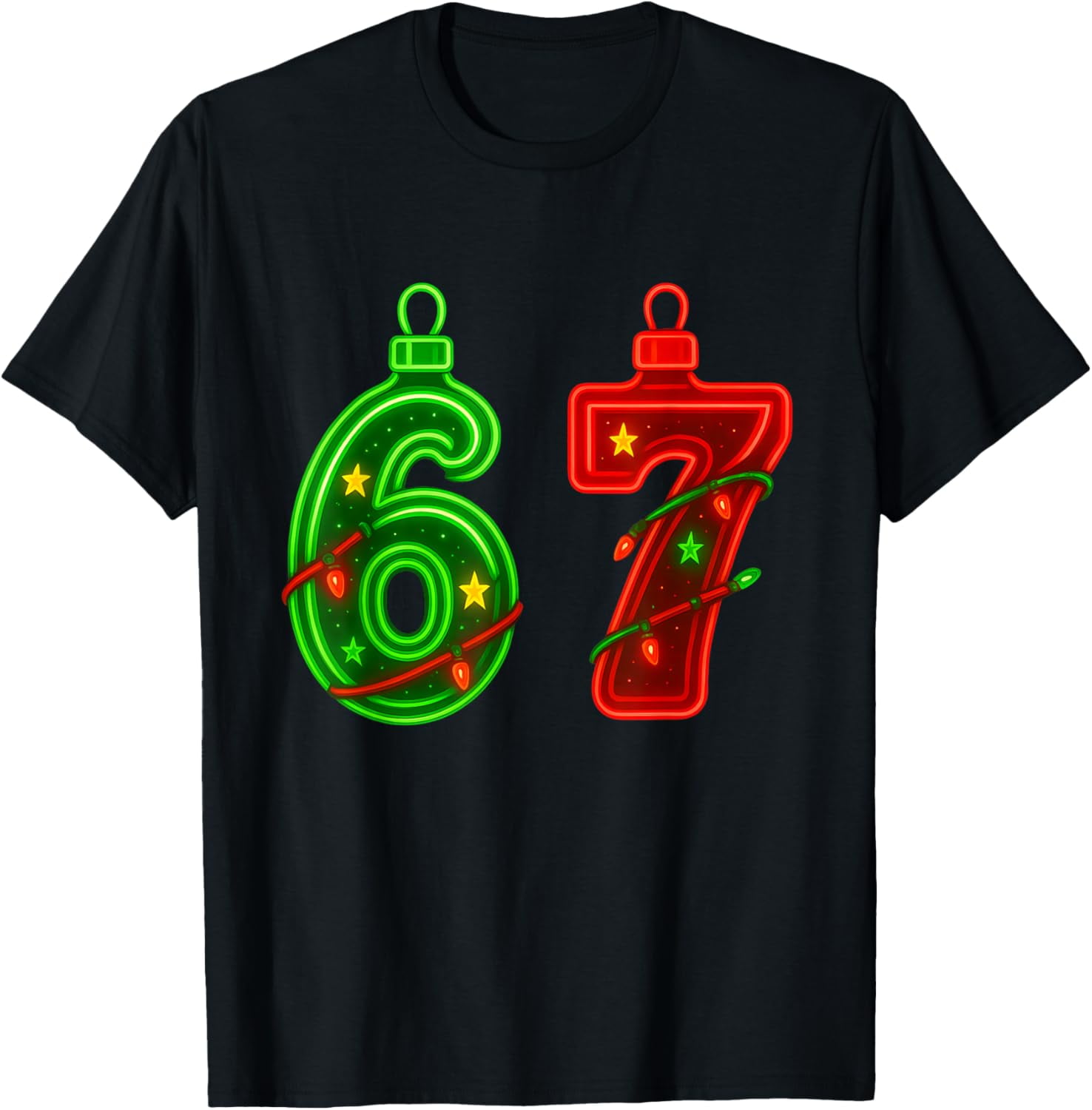 67 Christmas Ornament Meme Ice Drip Holiday Pajama 6 7 T-Shirt ...