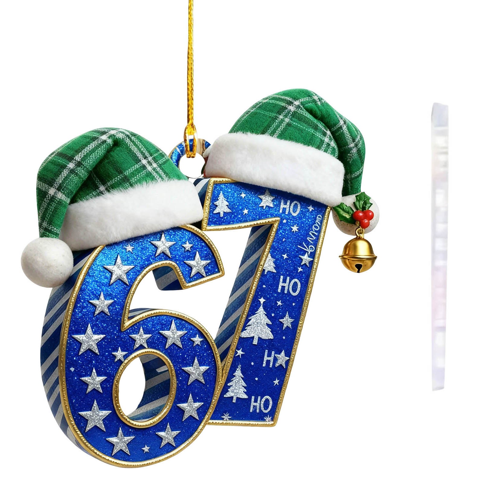 67 Christmas Ornaments, 67 Meme Santa Ornaments for Christmas Tree ...