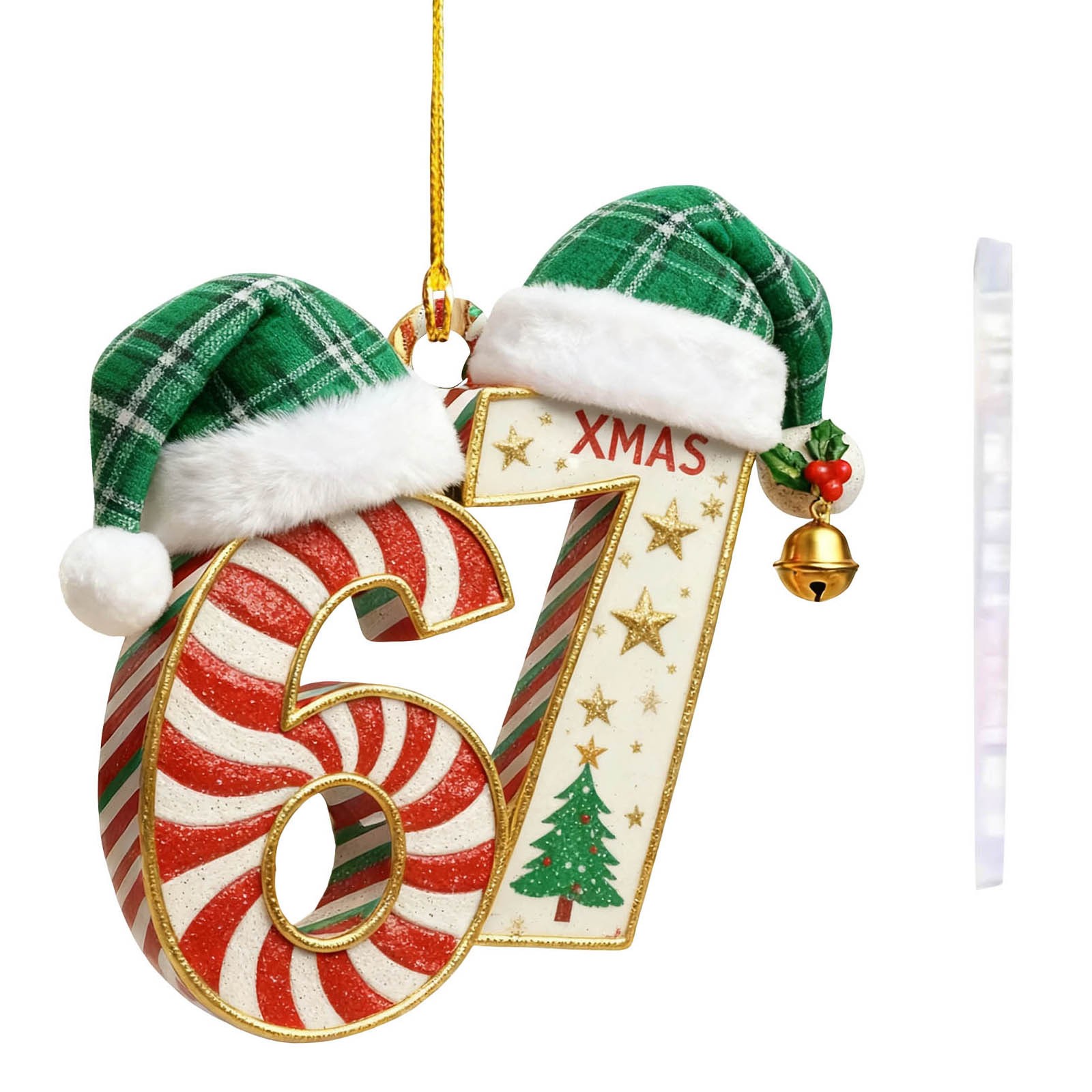 67 Christmas Ornaments, 67 Meme Santa Ornaments for Christmas Tree ...