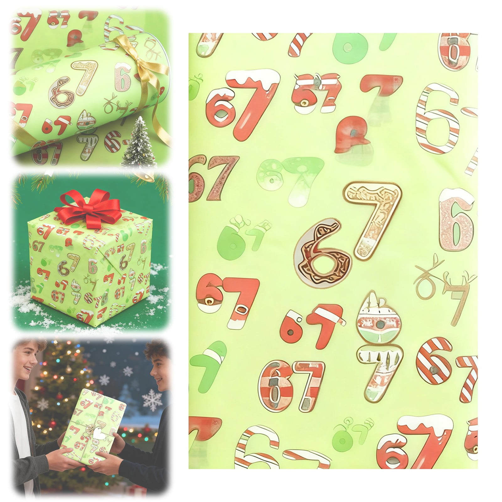67 Christmas Paper, 67 Christmas Wrapping Paper, 67 Wrapping Paper Roll ...