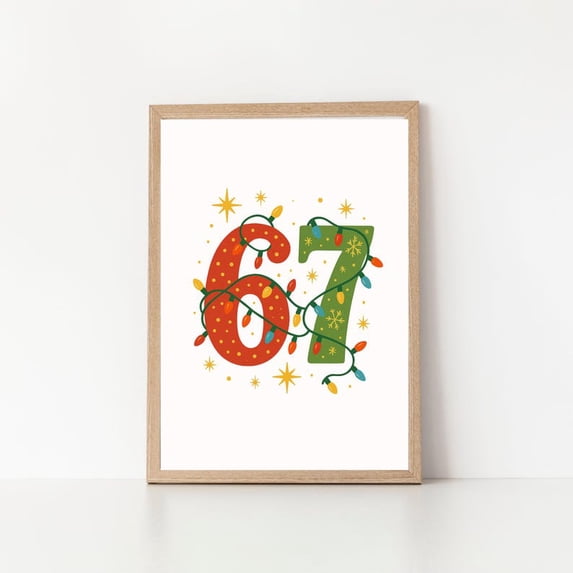 67 Christmas Printable | Funny Christmas Decor | Meme Christmas | Kids ...