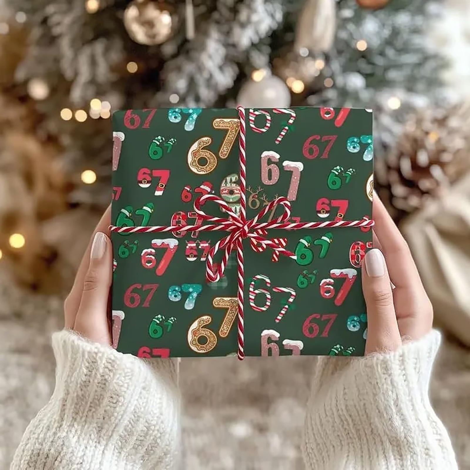 67 Christmas Wrapping Paper, 6 7 Meme Wrapping Paper, 67 Meme Funny ...