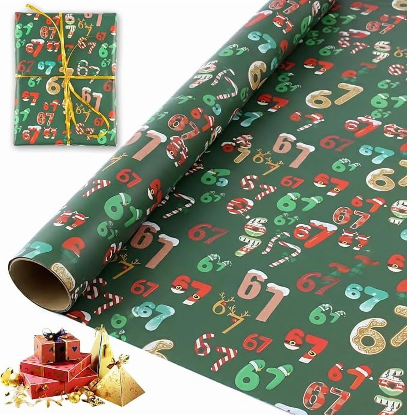 67 Christmas Wrapping Paper, 6 7 meme Wrapping Paper, 67 Meme Funny ...