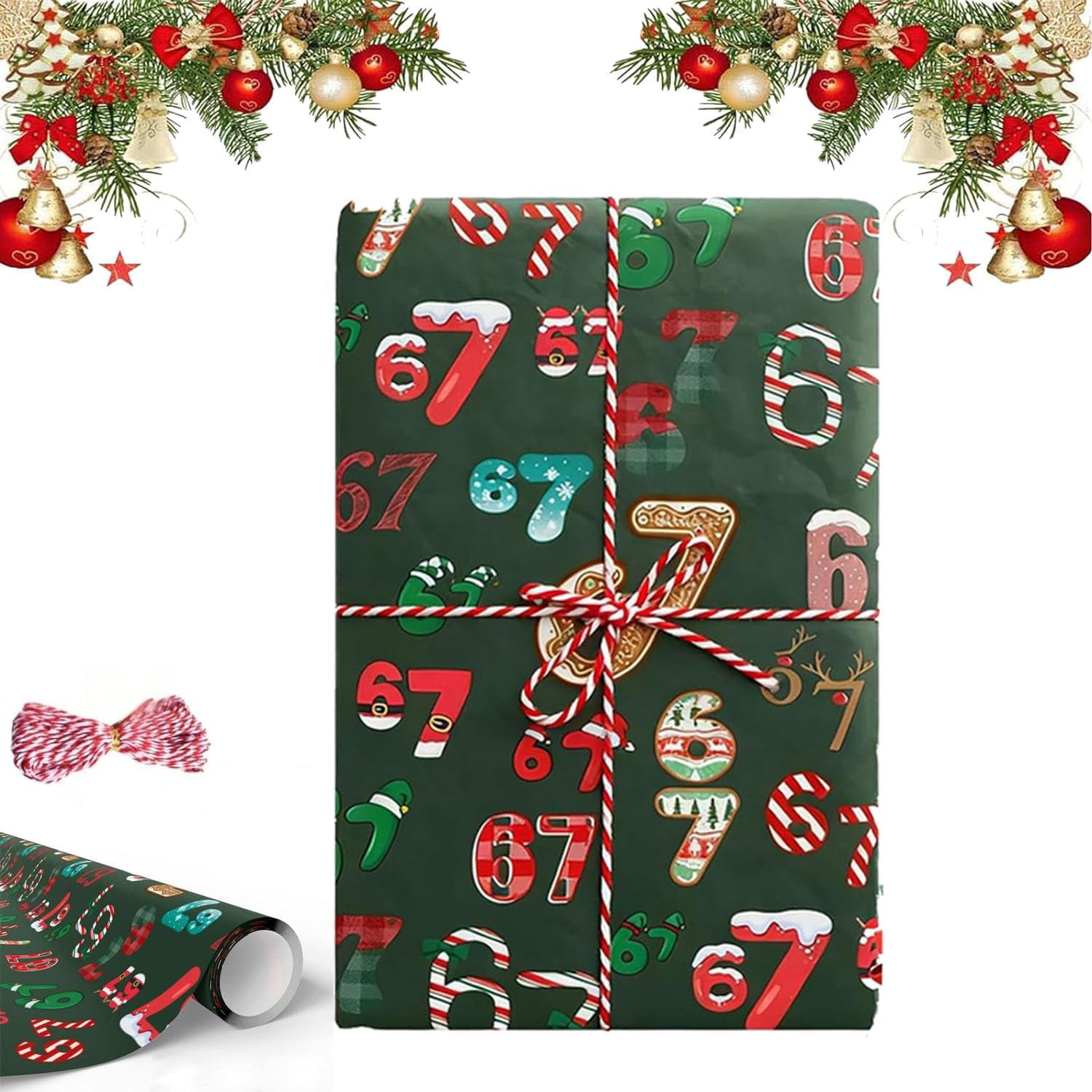 67 Christmas Wrapping Paper, 67 Meme Christmas Gift Wrap, Unique Gift ...
