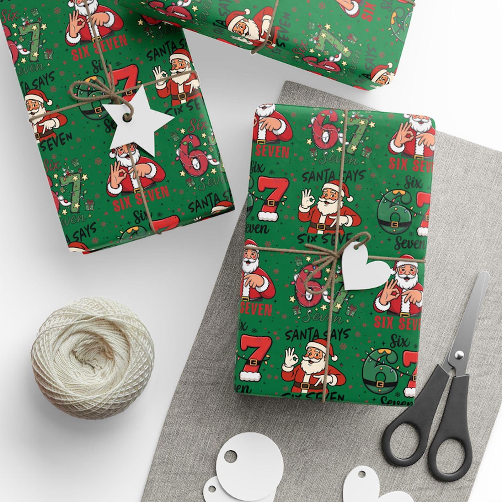 67 Christmas Wrapping Paper, 67 Meme Wrapping Paper, Christmas Wrapping ...