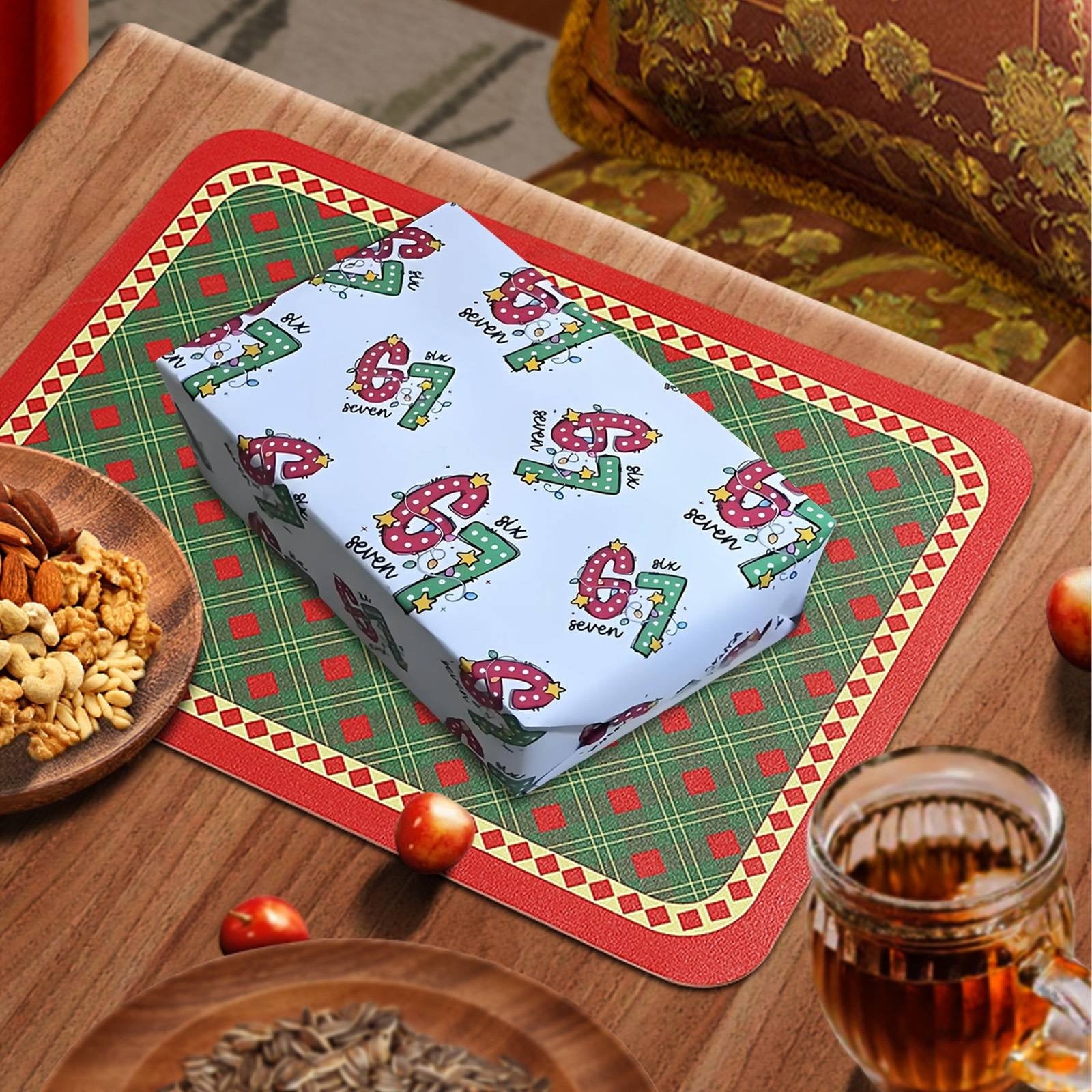 67 Christmas Wrapping Paper, Funny 6 7 Meme Gift Wrapping Paper ...