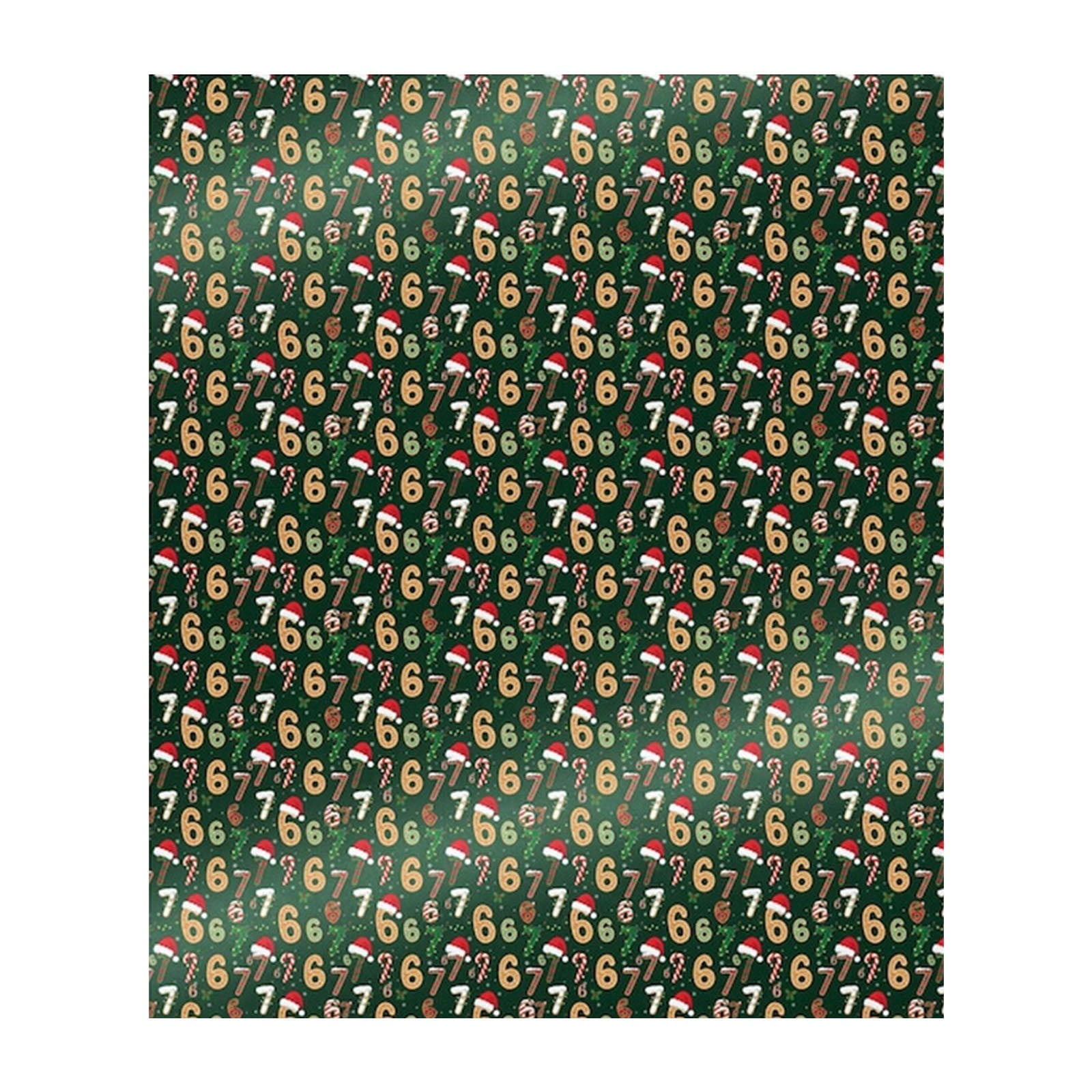 67 Christmas Wrapping Paper, Meme Gift Wrap for Xmas & Holiday, Fun "67 ...