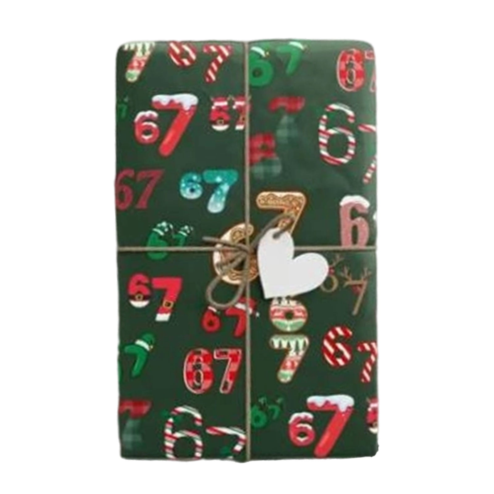 67 Christmas Wrapping Paper Roll, 6 7 Meme Funny Xmas Gift Wrap ...
