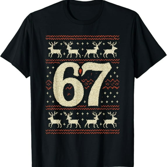 67 Cistmas Sweater Ugly 6 7 Meme Six Seven Mason Slang T-Shirt ...