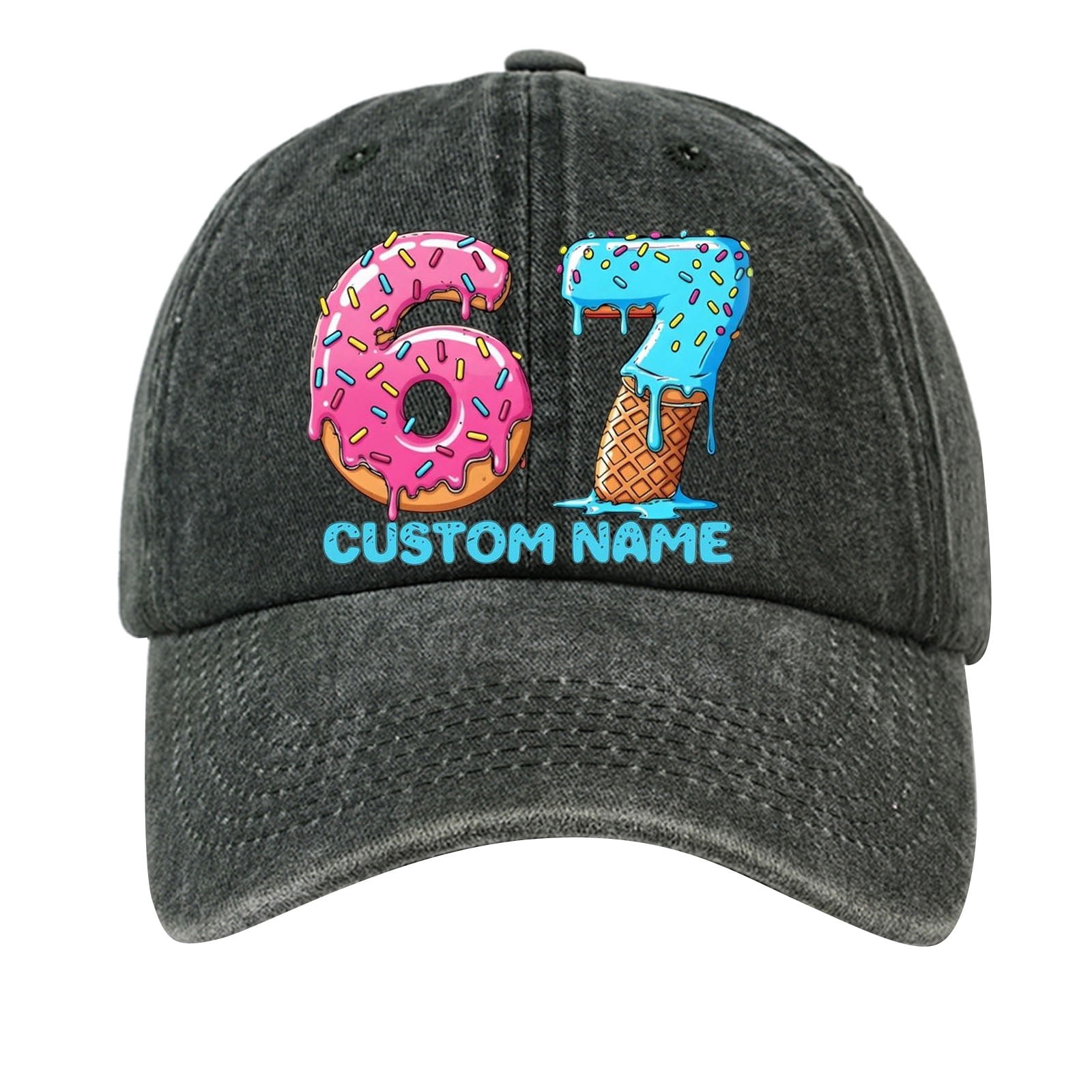 67 Clothes Ice Cream Drip Funny 4489 Teen Six Seven Cap Slang Math ...