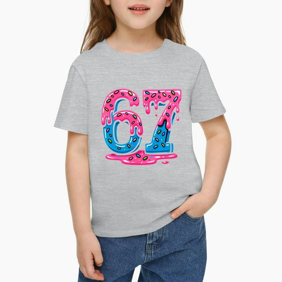 67 Colorful Dripping Novelty Graphic T-Shirt Casual Style With 100% ...