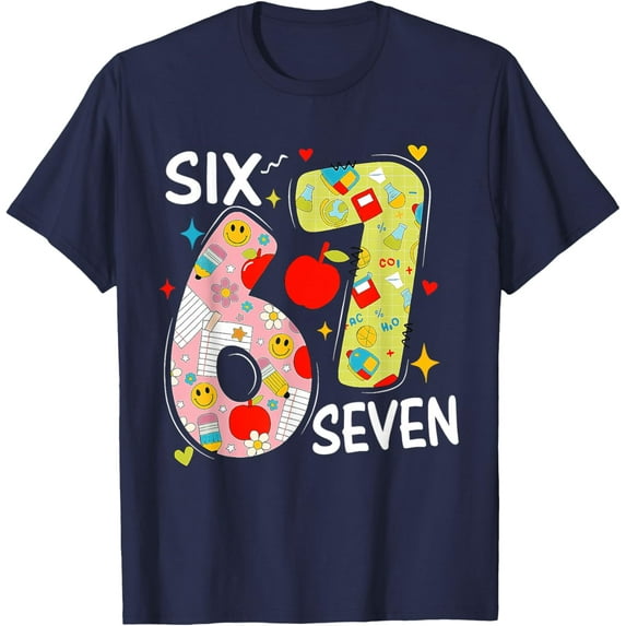 67 Days Smarter Meme Six Seven Number 6-7 Funny T-Shirt - Walmart.com
