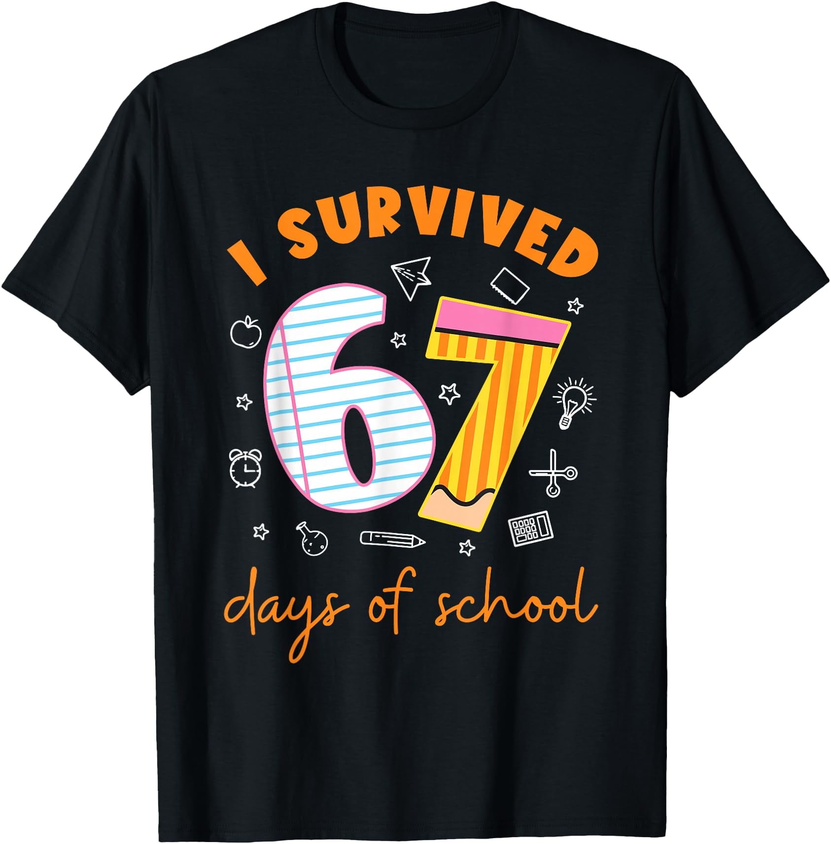 67 Days of School Cool Teacher Design T-Shirt Shirts - Walmart.com