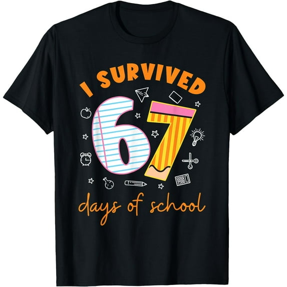 67 Days of School Cool Teacher Design T-Shirt Shirts - Walmart.com
