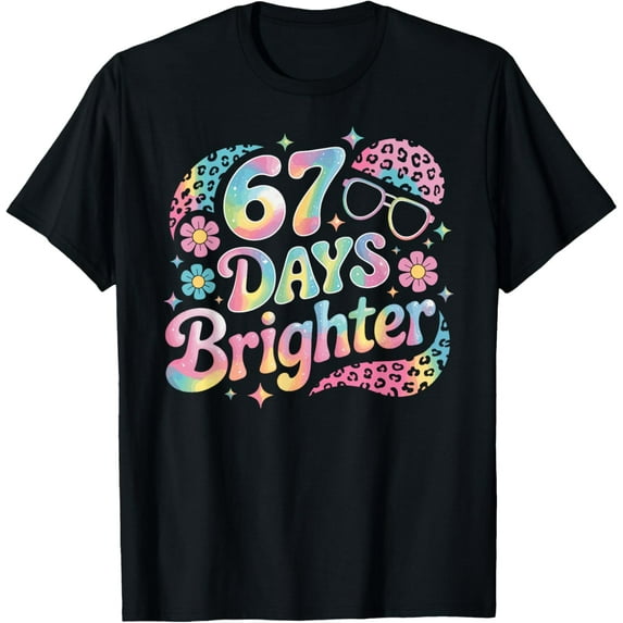 67 Days of School Funny Six Seven Meme Adult T-shirt - Walmart.com