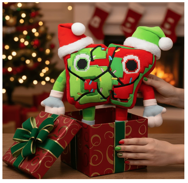 67-Festive Chaos Plush – 9.84 Inch Steal a Brainrot-Inspired Plush ...