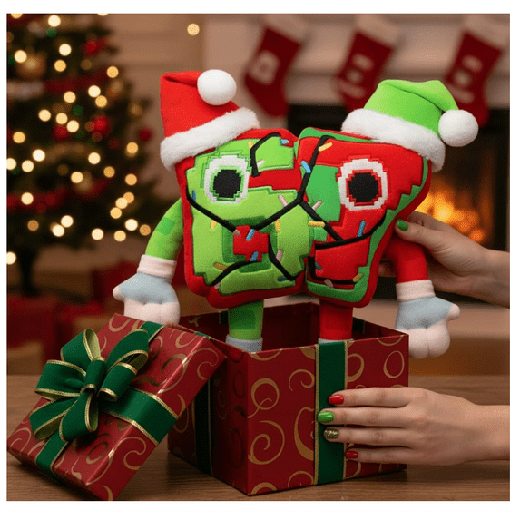 67-Festive Chaos Plush – 9.84 Inch Steal a Brainrot-Inspired Plush ...