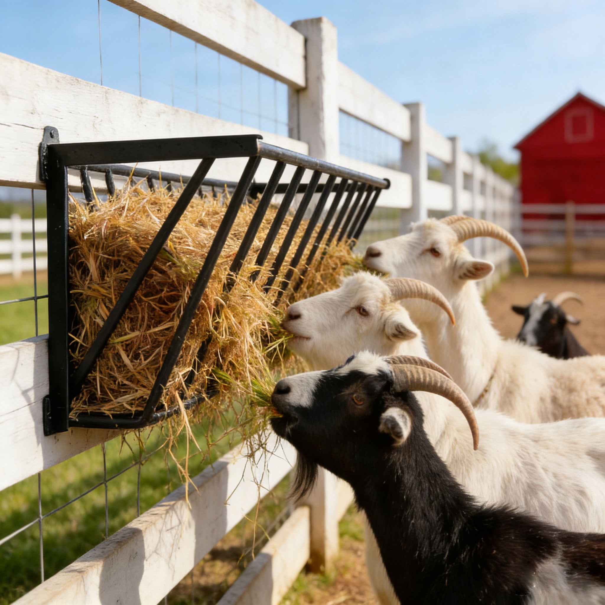 67 Gal Wall Mount Hay Rack, Carbon Steel Wall Mounted Hay Feeder ...