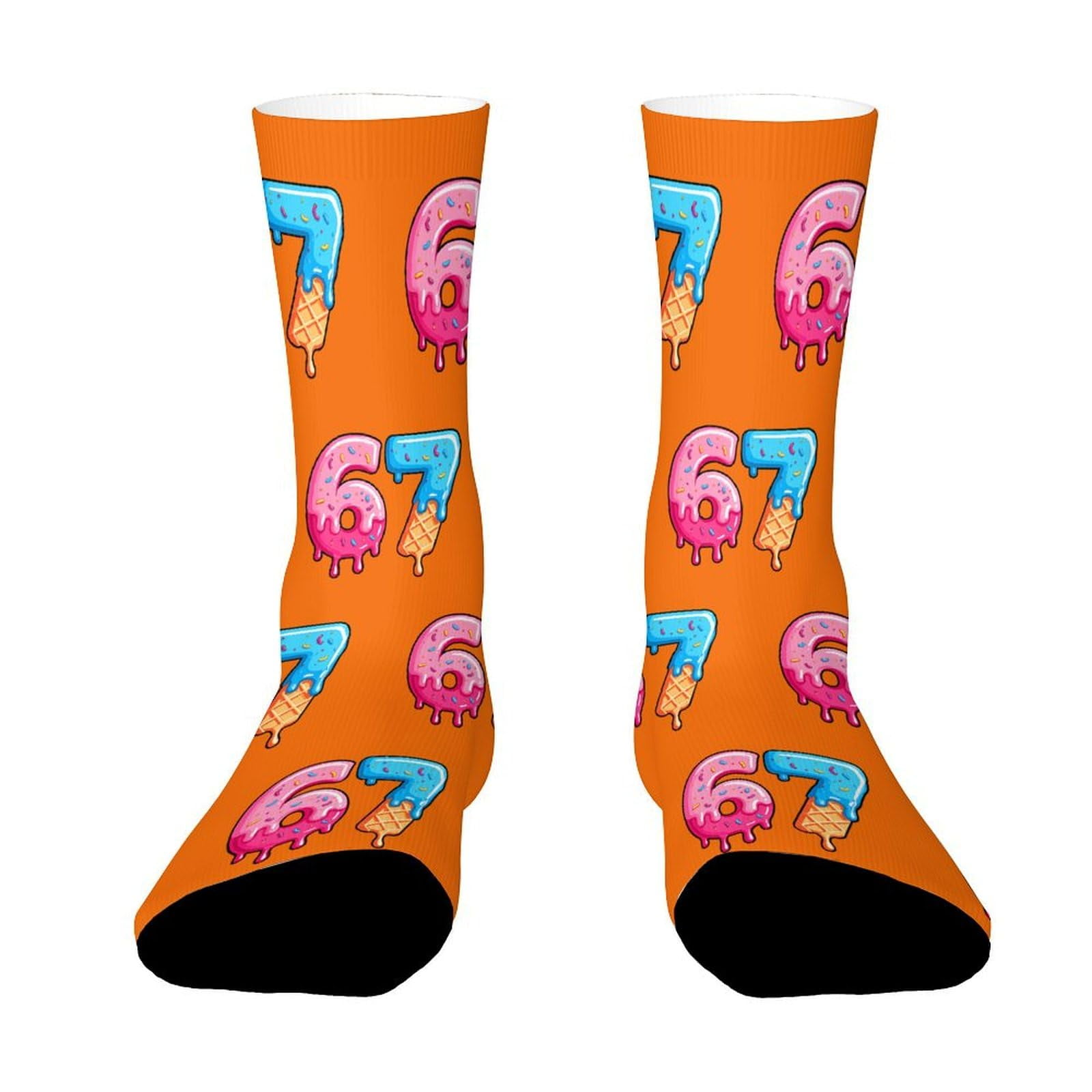 67 Gifts Meme Six Seven 6 7 Design Funny Sock - Walmart.com