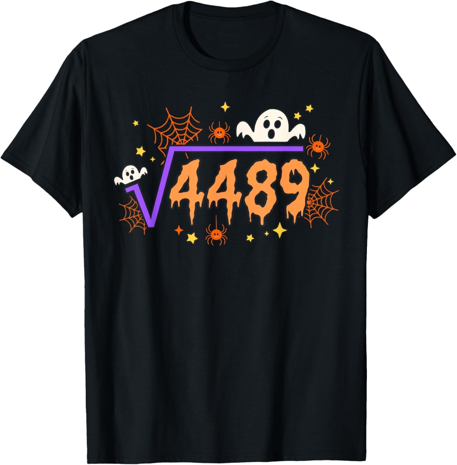 67 Halloween Drip Meme Square Root 4489 Math Ghost Boo T-Shirt ...