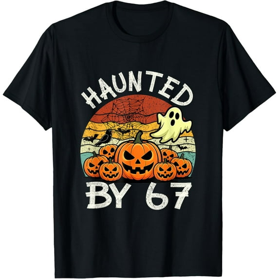 67 Halloween Humor Six Seven Meme Brainrot Pumpkin Bruh T-Shirt ...