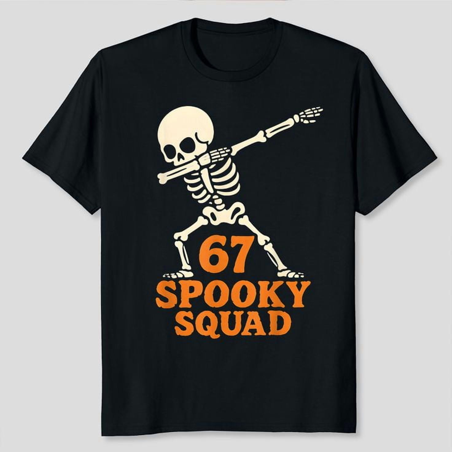 67 Halloween Meme 6 7 Numbers Six Seven Funny Skeleton T-Shirt Unisex ...