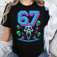 67 Halloween SCP Horror Face Scary Costume Shirt Horror 6 7 Unisex T ...