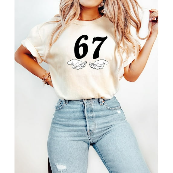 67 Hand Sweatshirt, Six Seven Sweater, Generation Alpha Tee, Trendy 67 ...
