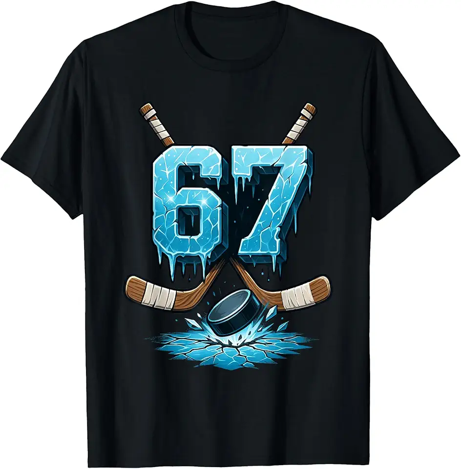 67 Hockey Drip Number Six Seven Meme T-Shirt - Walmart.com