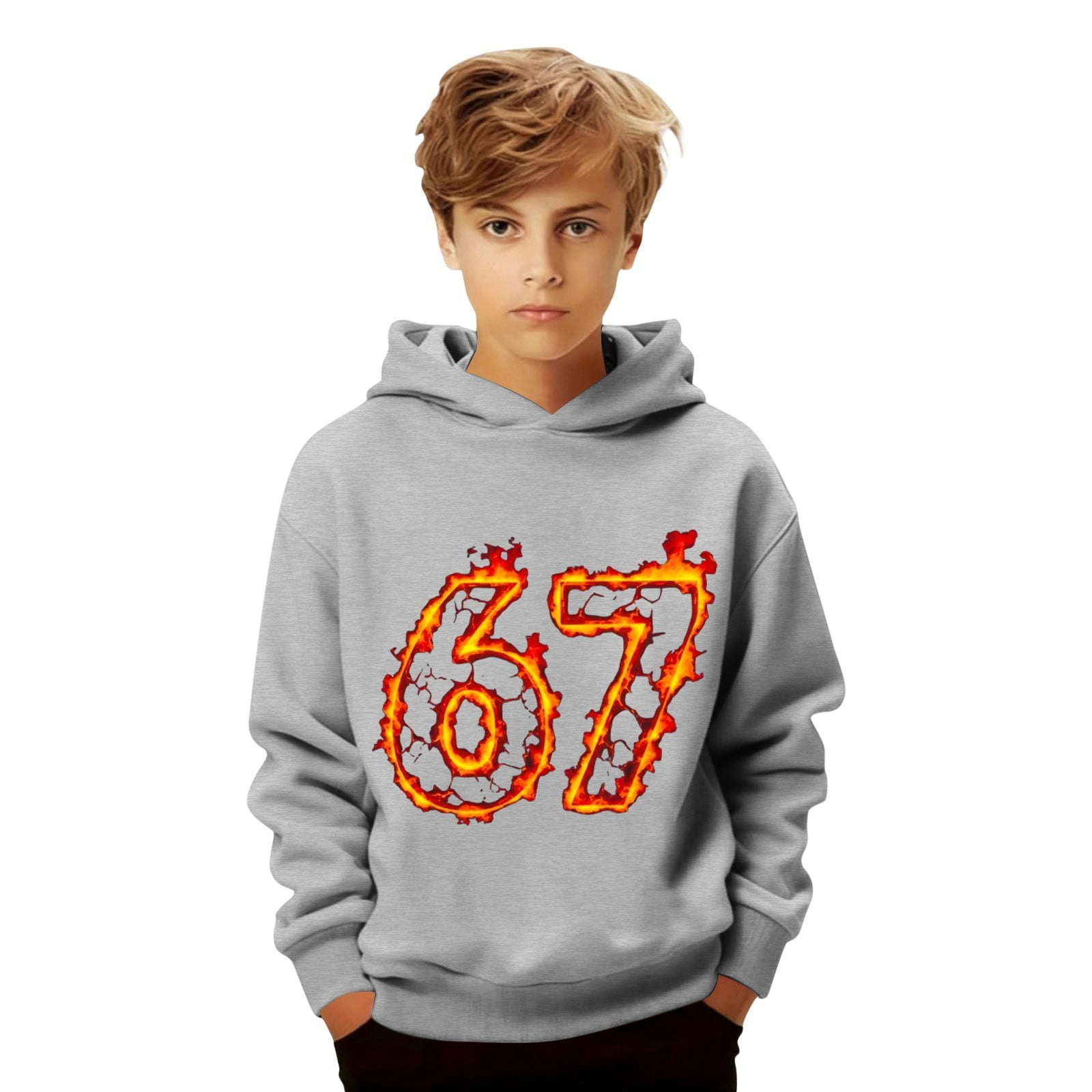 67 Hoodie Boys 67 Meme Design Shirts for Teen Hoodies Long Sleeve ...