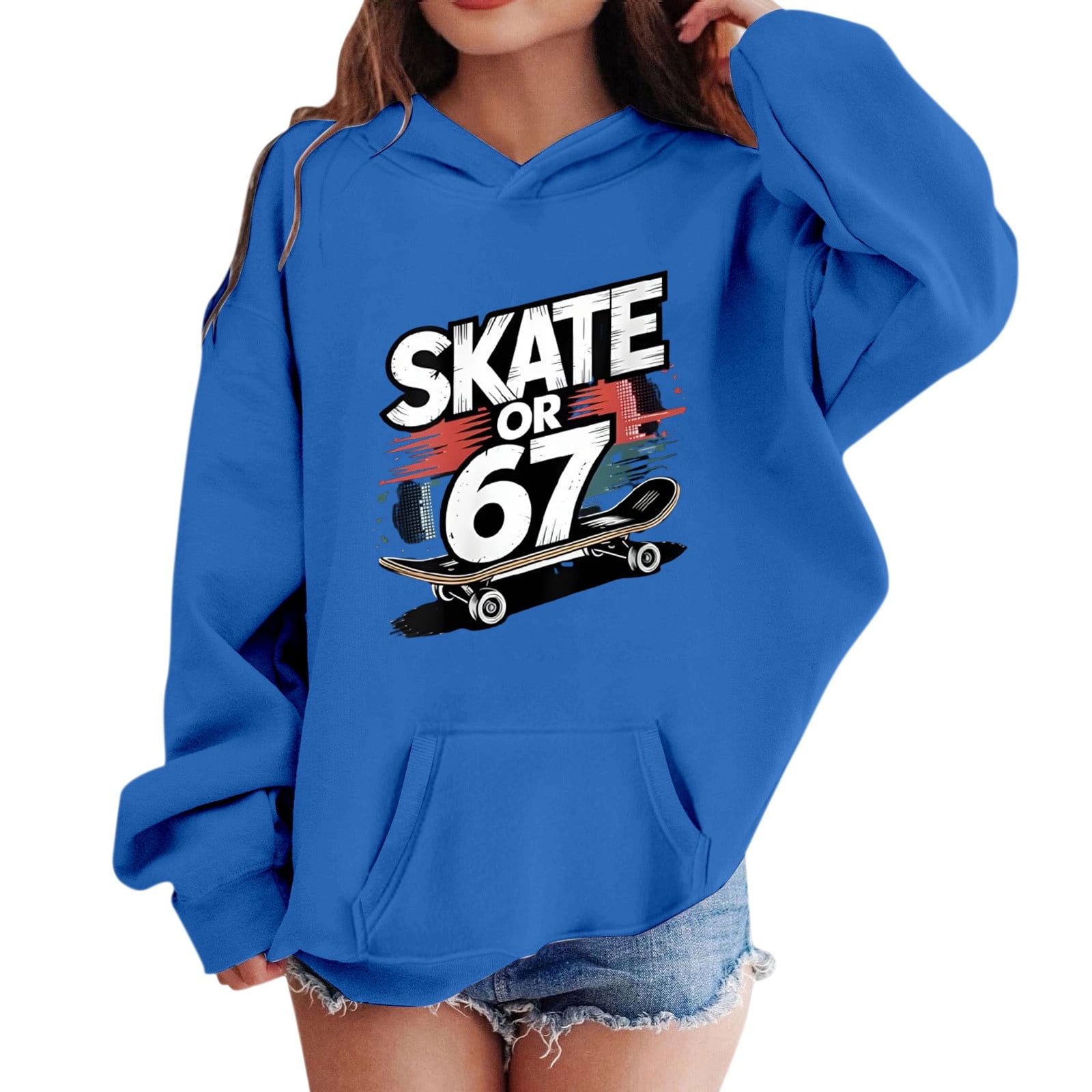 67 Hoodie for Boys Girls 67 Meme Merch Long Sleeve Unisex Hoodies ...
