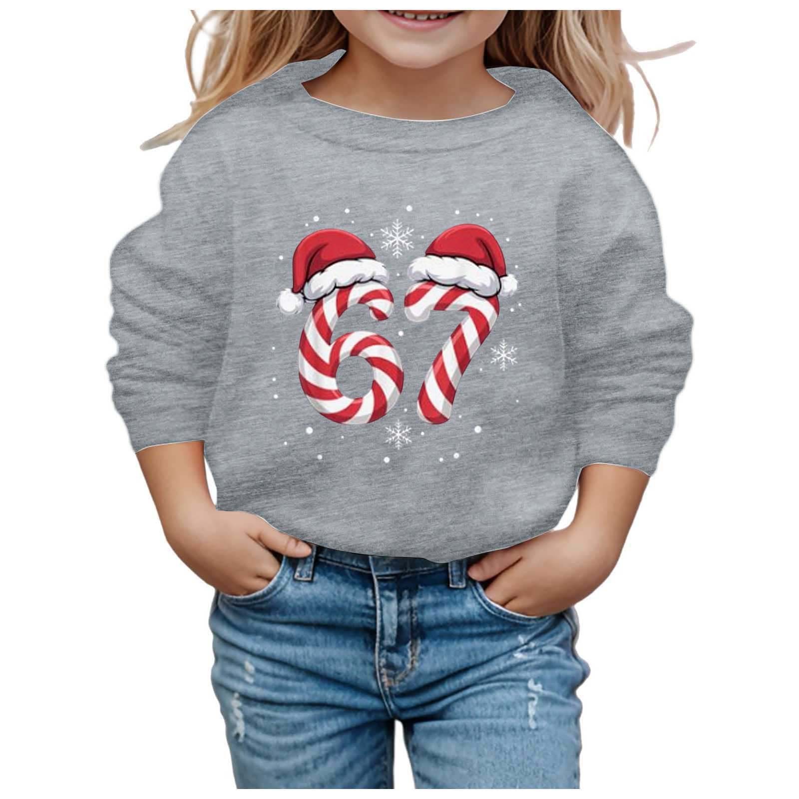 67 Hoodie Kids Christmas 67 Six Seven Meme Crewneck Sweatshirt Unisex ...
